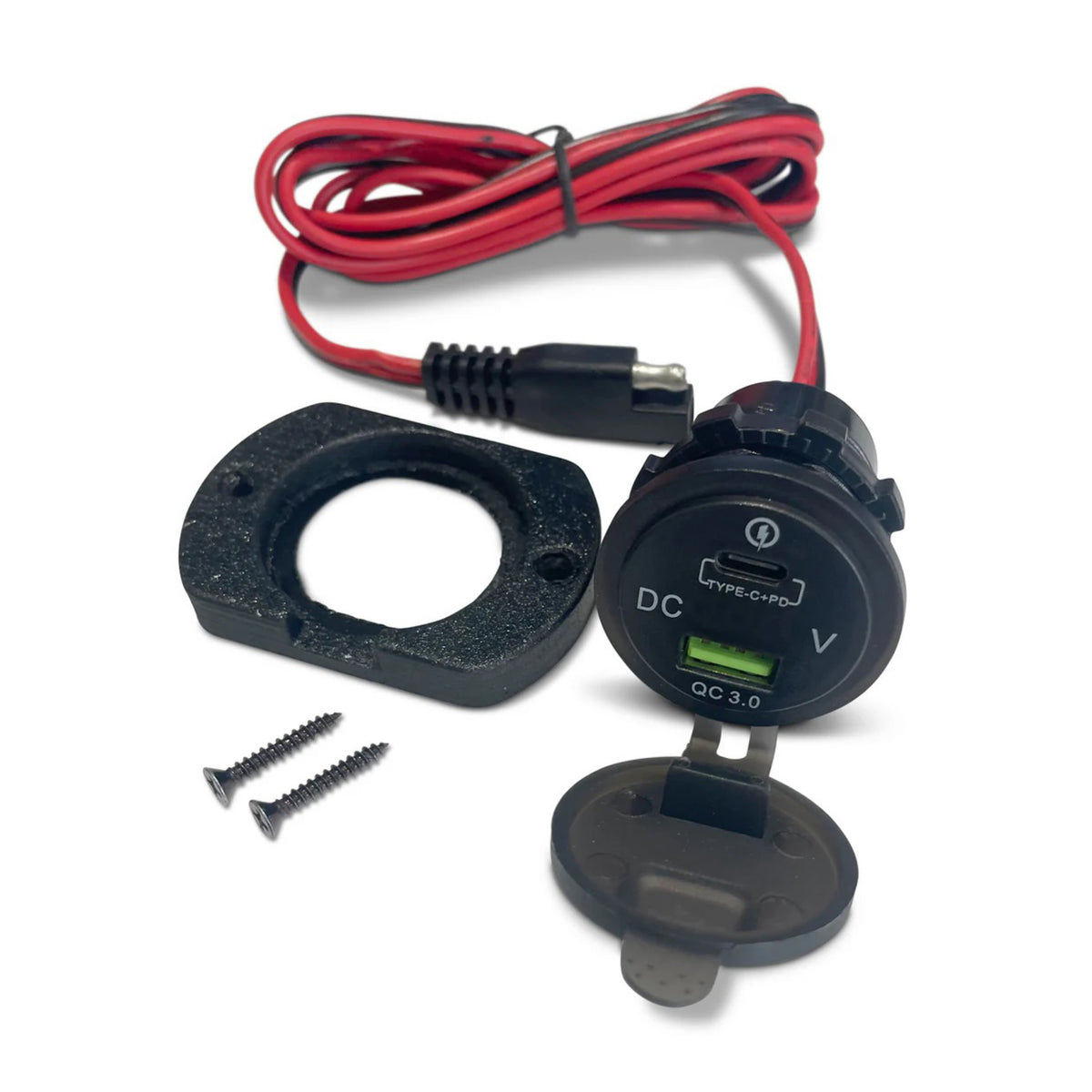 Yak Power UMP48 Dual USB-C and USB QC3.0 Snabbladdningsport — Kayakstore.se