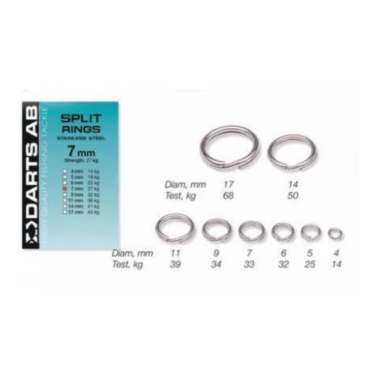 Darts Split Rings - rostfria fjäderringar av högsta kvalité