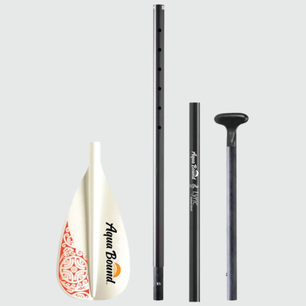 Aqua-Bound Lyric White FG Proprietary Blade/Carbon SUP Shaft 4 pc 70/8
